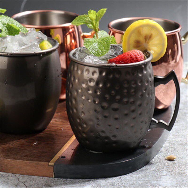 500ML Sanding Moscow Mule Cup Copper Plating Cup 3... – Grandado