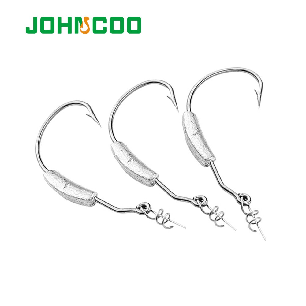 JOHNCOO Weighted Fishing Hook 10pcs Barbed Hook 2g... – Vicedeal