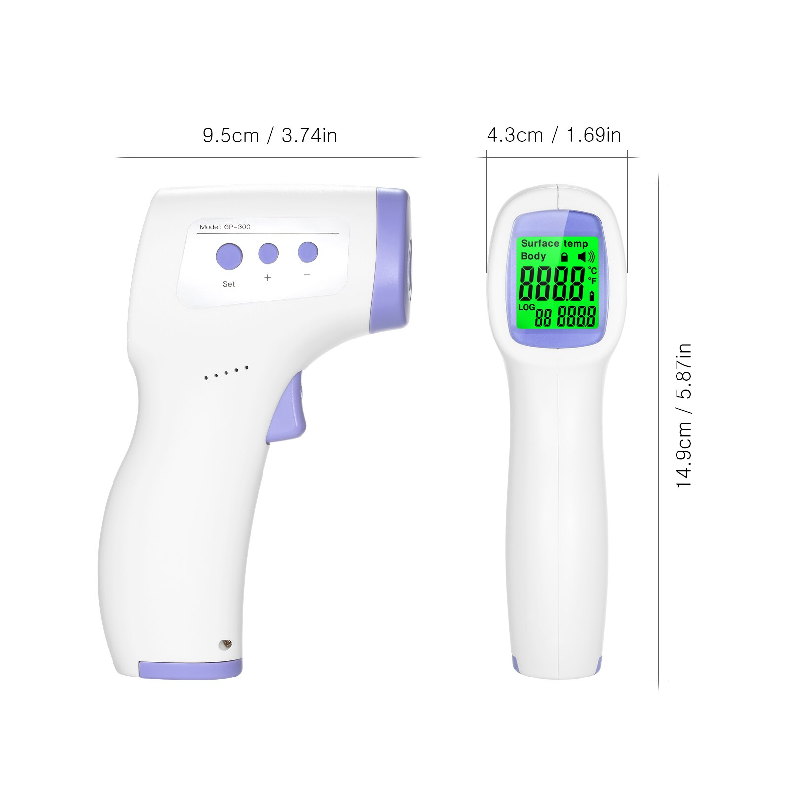 Handheld Thermometer For Body Tri-colored LCD Feve... – Grandado