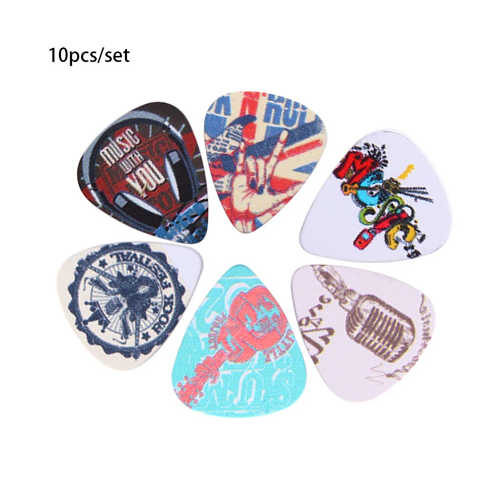 10pcs Guitar Picks Mixed Pattern Mediator Rock Ges... – Grandado