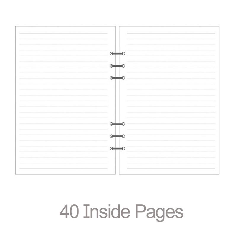 2022 Binder Notebook Pu Leather Bible Notepad Fold... – Grandado