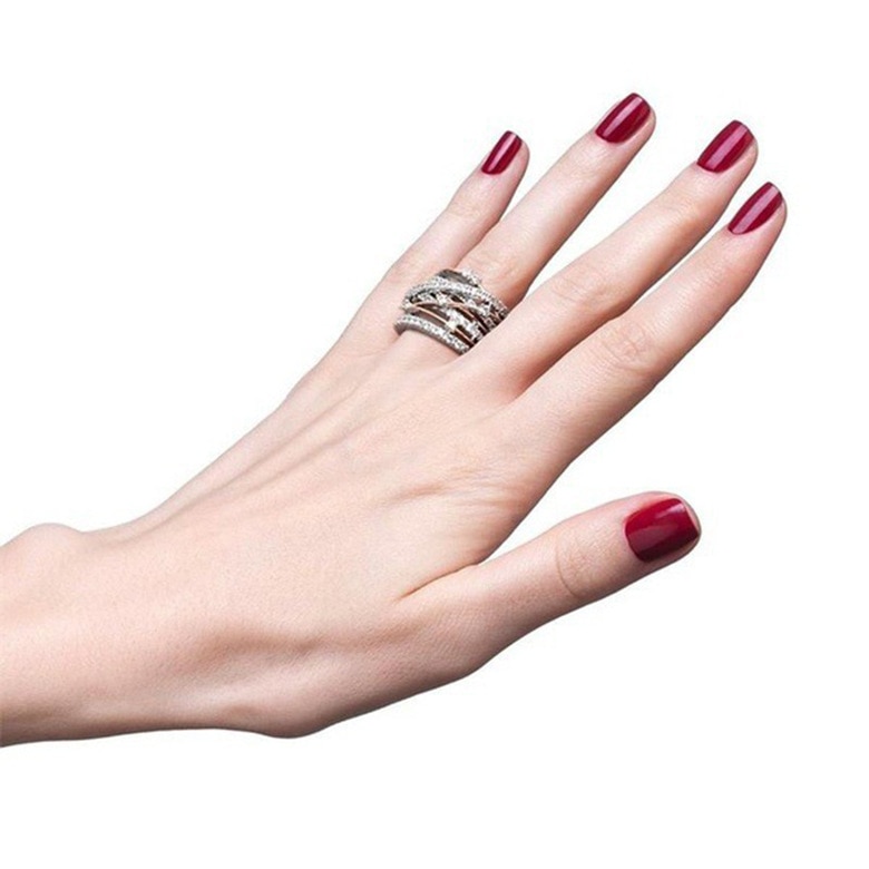 Splitter S925 Schmuck Diamant Ring mit Kasten Anil... – Grandado
