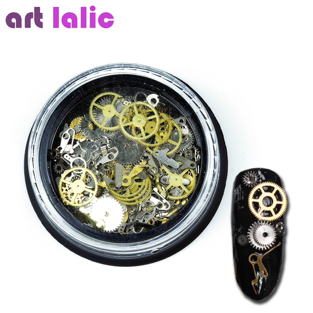 1 låda steampunk nail art ultratunn hjulutrustning... – Grandado