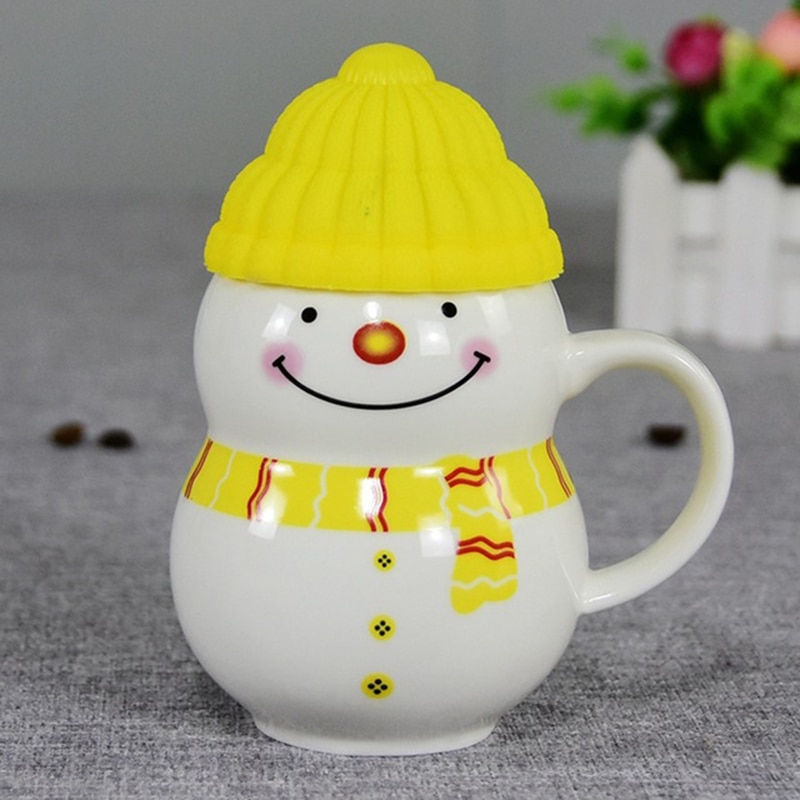 620ml Christmas Ceramic Coffee Mug 3D Snowman Cart... – Grandado