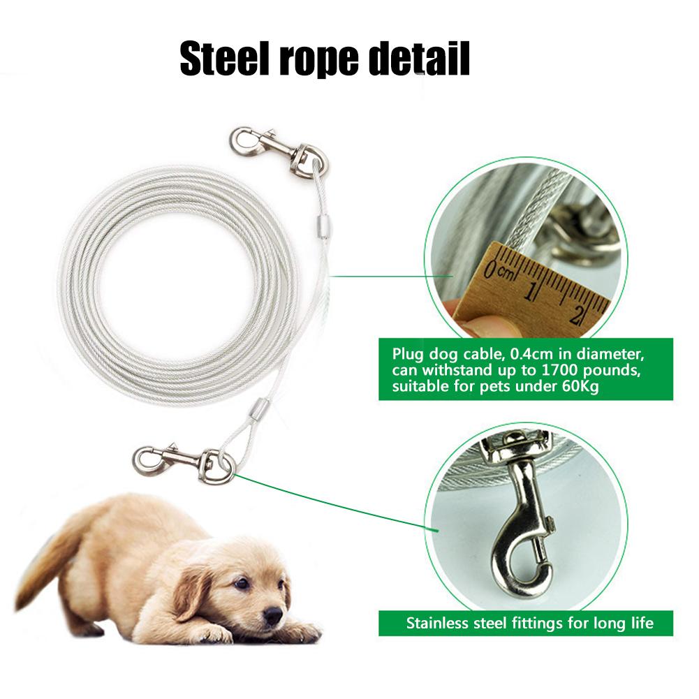 Pet Supplies Spiral Tie Out Cable Dog Stake Iron G... – Grandado