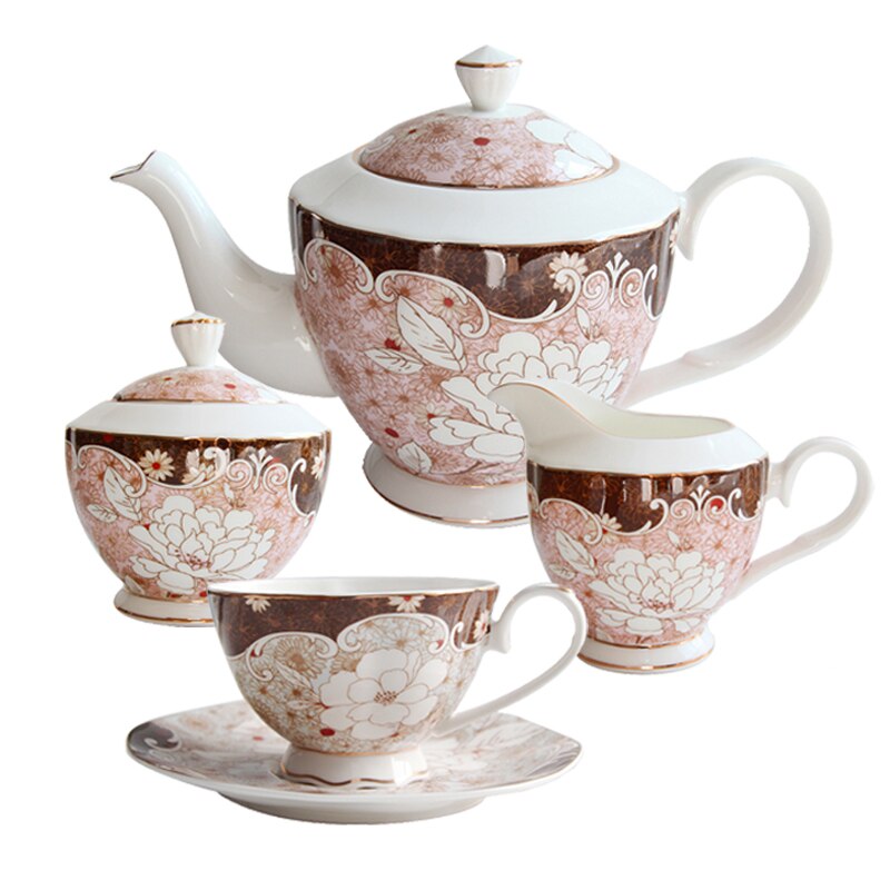 Luxury Bone China Coffee Cup and Saucers European ... – Vicedeal