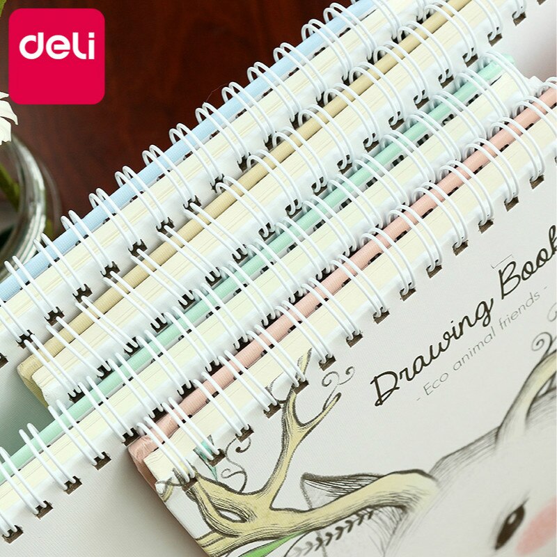 DELI Drawing Paper Student Sketch Book Kawaii Cart... – Grandado