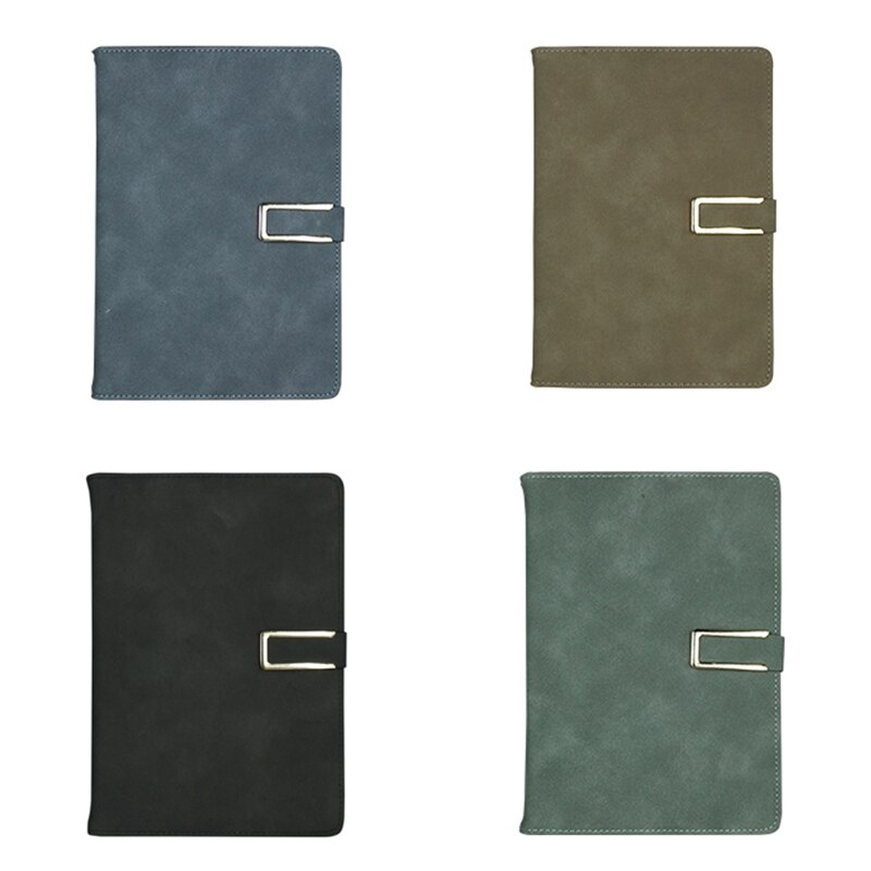 A5 Buckle Notebook Business Suede Faux Leather Not... – Grandado