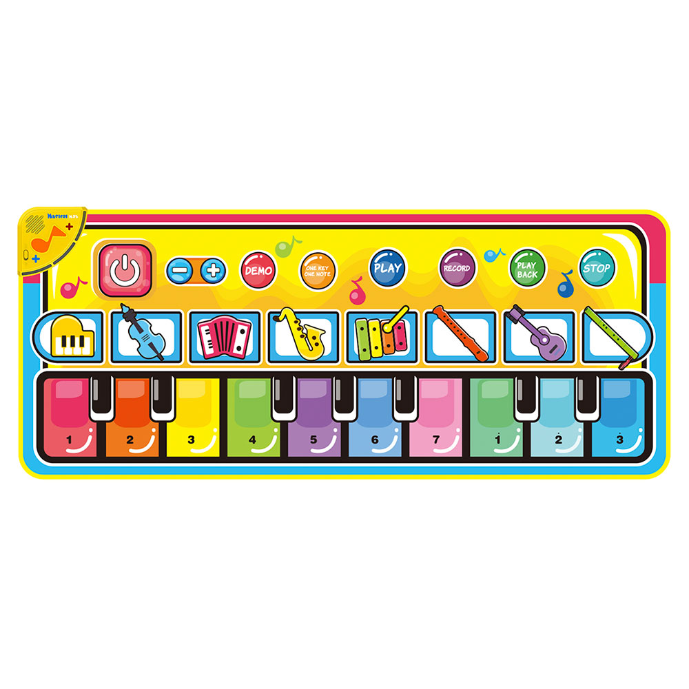 148x80cm Musical Piano Mat Rug for Kids Touch Play... – Grandado