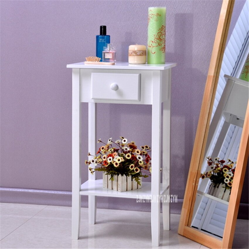 BS061WH Double couche bois Table à thé canapé Tabl... – Grandado