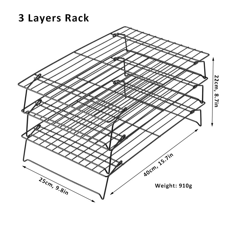 Rvs Opvouwbaar 1/3 Tier Bakkerij Bakken Koekjes Ma... – Vicedeal