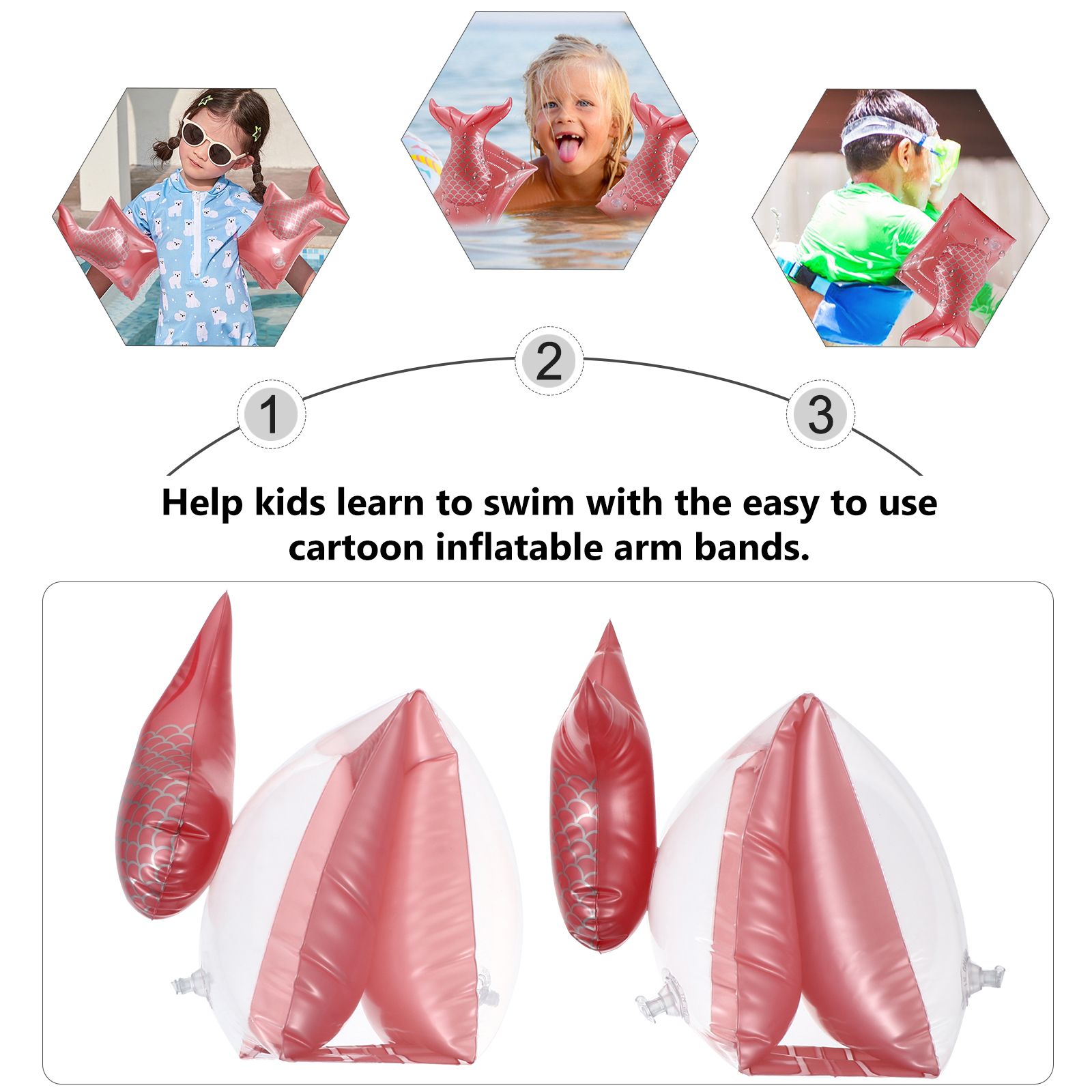1 Pair Lovely Inflatable Practical Cartoon Swimmin... – Vicedeal