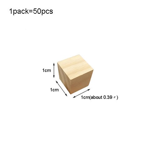 1pack Solid Wood Cube Wooden Square Blocks kids Ea... – Vicedeal