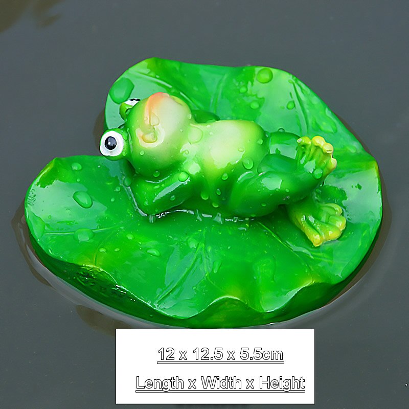 Cute Resin Floating Cartoon Funny Frogs Statue Out... – Grandado
