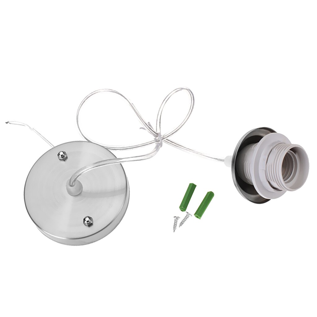 Chrome Ceiling Rose E27 Screw Type Pendant Light L... – Grandado