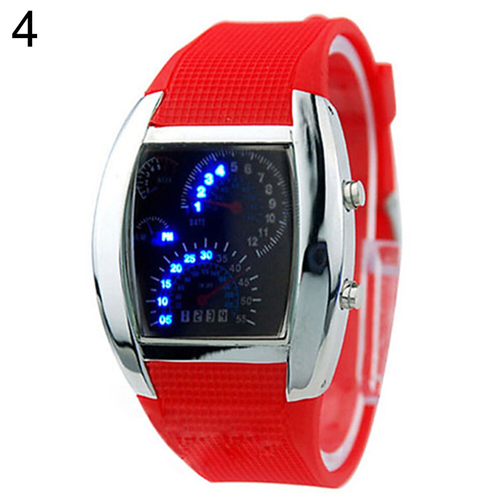 LED Watch Cool Rubber Band RPM Speedometer Car Tur... – Grandado