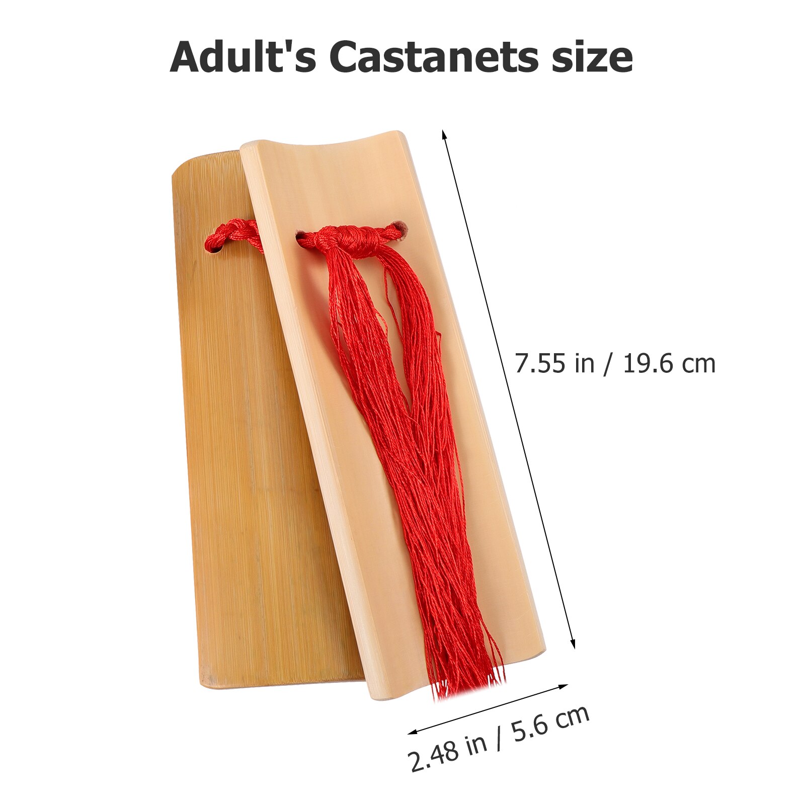 1 Pair Allegro Bamboo Castanets Musical Instrument... – Grandado