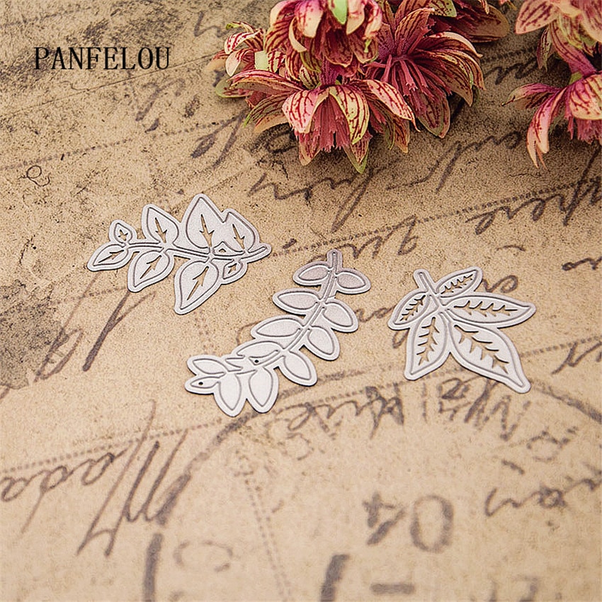 PANFELOU 1lot = 3PCS bladeren metalen ambachtelijk... – Vicedeal