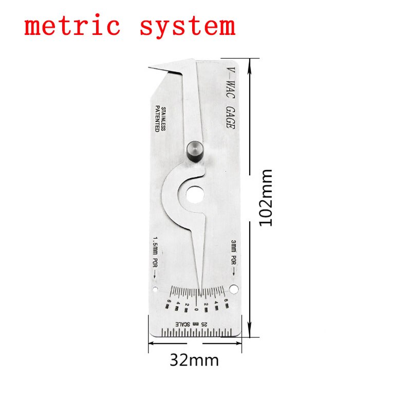Stainless steel undercut depth gauge bite weld mea... – Grandado