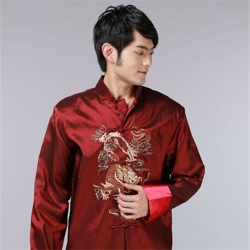 Traditional Chinese Clothing Tang Suit Men Top Lon... – Grandado