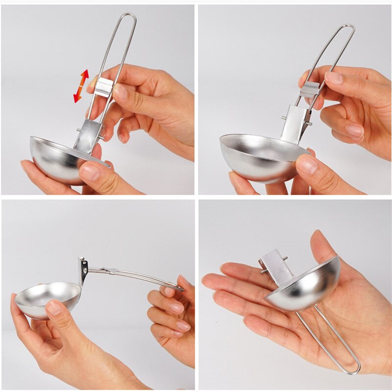 304 Stainless Steel Folding Spoon Protable Folding... – Grandado
