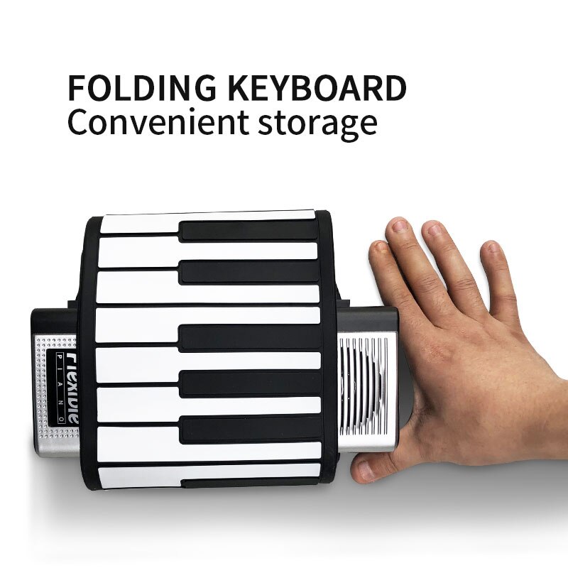 61 key hand roll piano soft keyboard piano portabl... – Vicedeal