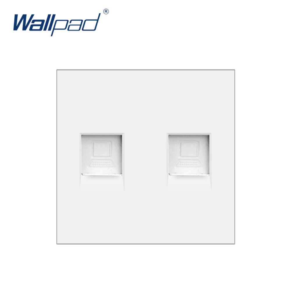 Wallpad 2 Com Socket Data Ethernet RJ45 CAT6 Outle... – Vicedeal