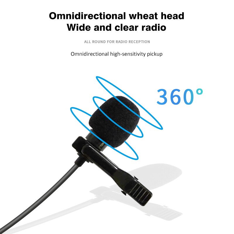 3.5mm Lavalier Condenser Microphone Mini Portable ... – Vicedeal