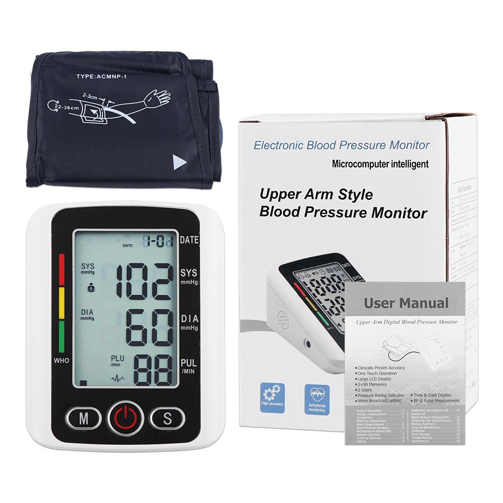 Household Blood Pressure Monitor Upper Arm Electro... – Grandado Household Blood Pressure Monitor Upper Arm Electro... – Grandado
