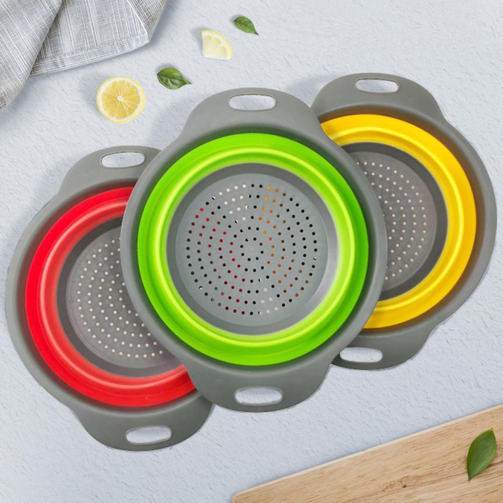 Keuken Opvouwbare Vergiet, Siliconen Vergiet Zeef ... – Vicedeal