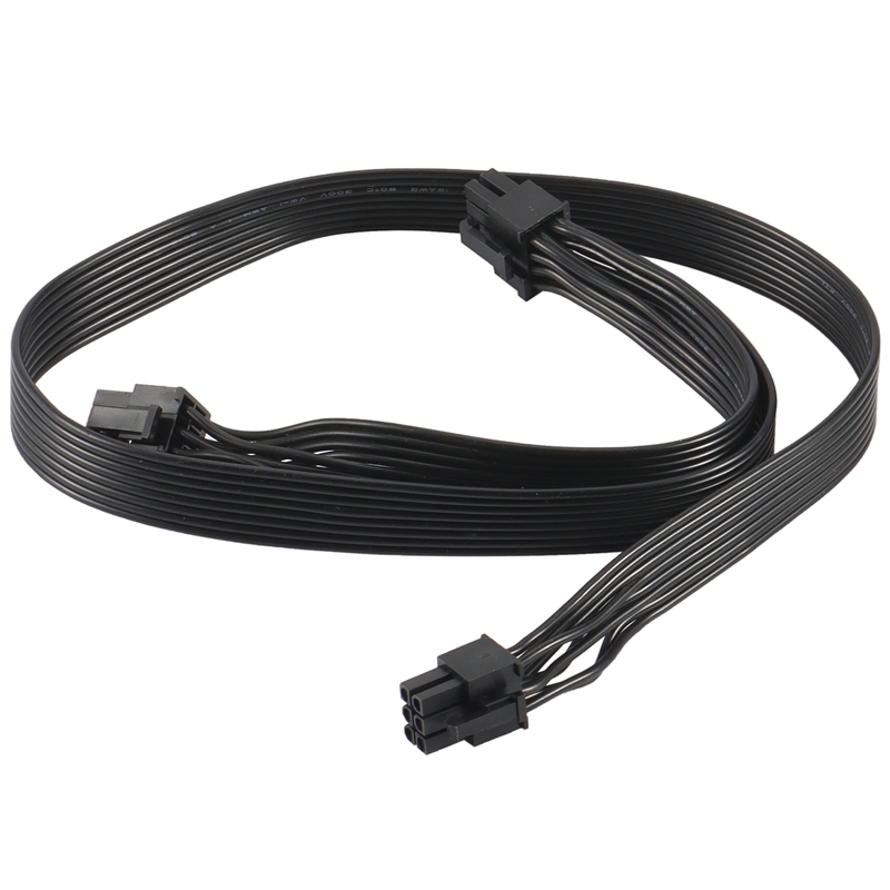 PCI-E 6 Pin to 2 Ports 6+2 Pin Power Supply Cable ... – Vicedeal