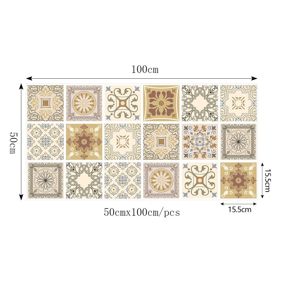 Cream Color Frosted Matte Surface Tiles Wall Stick... – Grandado