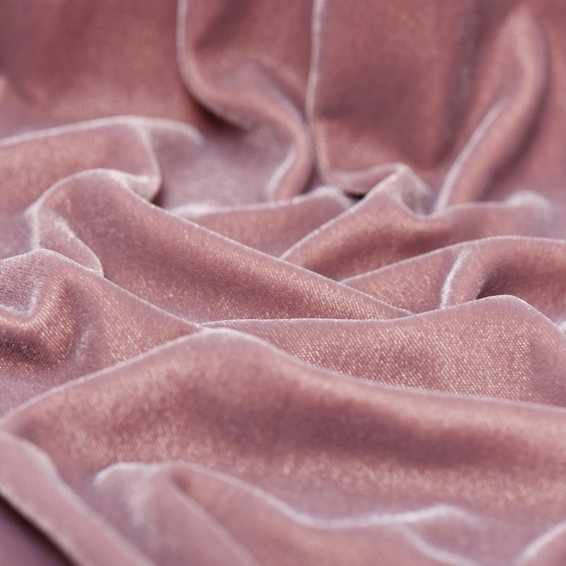 Solid color velvet fabric soft dress polyester vel... – Grandado