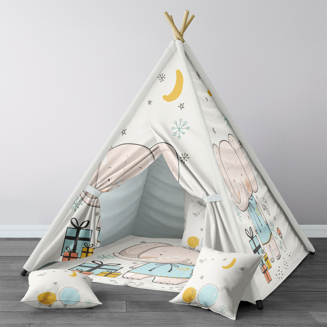Play Tent for Kids Wigwam Portable Indoor Playgrou... – Grandado