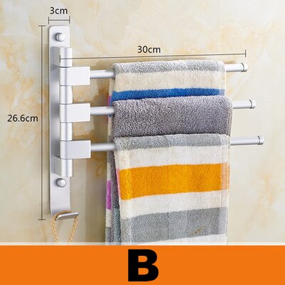 Alumiininen kylpypyyhepidike 5 -kerroksinen pyöriv... – Grandado