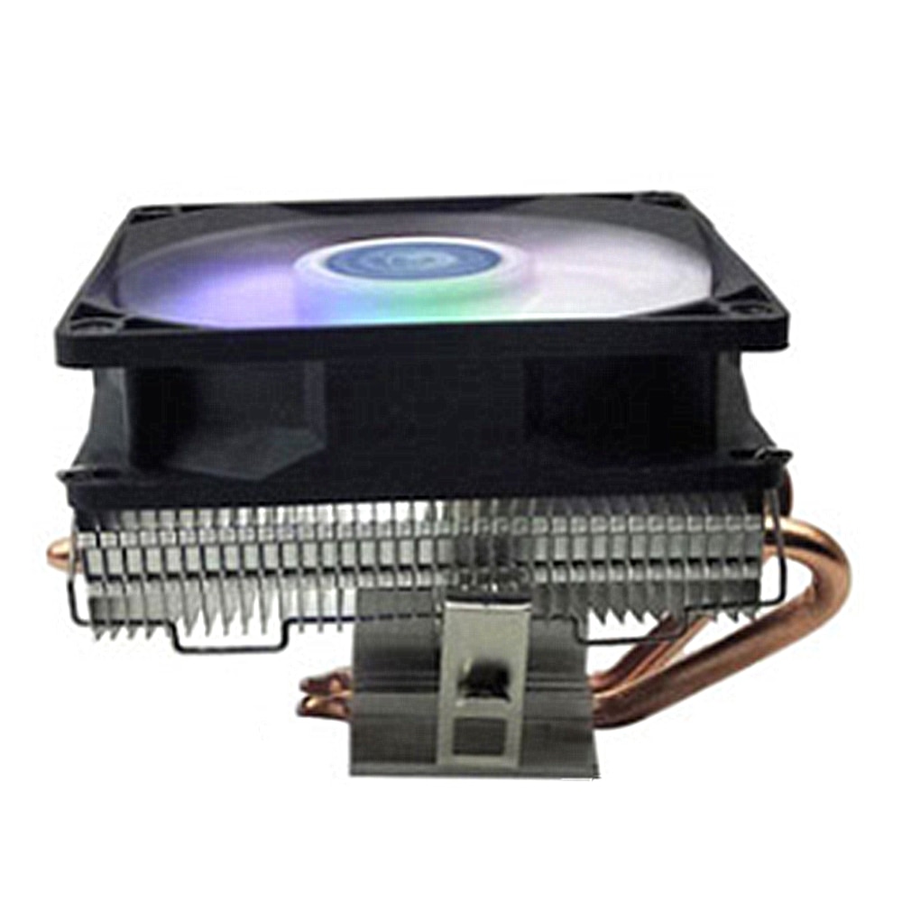 CPU Cooler 2 heatpipe 90mm LED cooling fan 4PIN CP... – Grandado