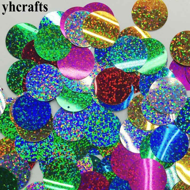 20gram/Lot. 20mm round with hole sequins Craft mat... – Grandado