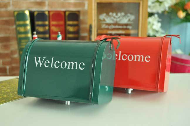 Zakka fotorekvisitter /boligindretning postkasse med stativ /opbevaring ...