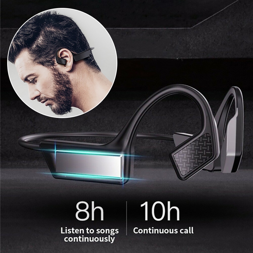 5.0 Wireless Bluetooth Bone Conduction Headset Spo... – Grandado