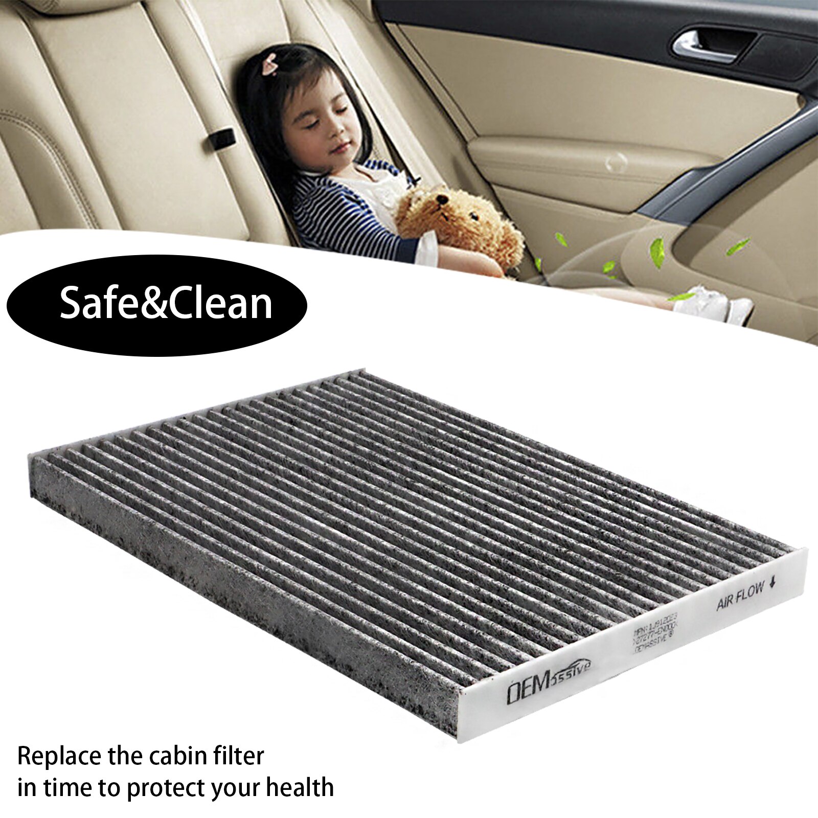 2x Car Pollen Cabin Air Conditioning Filter Activa... – Grandado