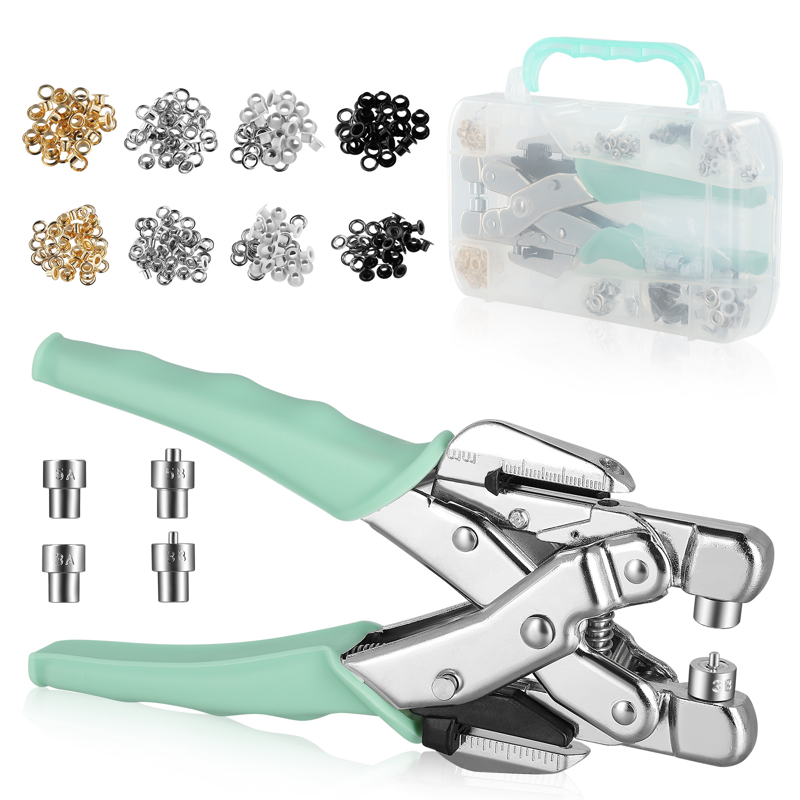 Grommet Tool Kit Handheld Hole Punch Pliers Buckle... – Grandado