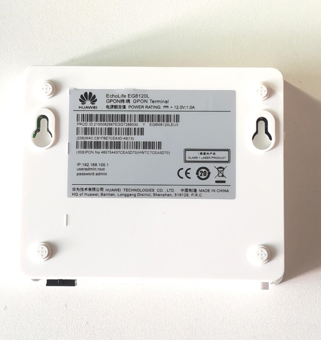 100% EG8120L 1GE + 1FE + 1 Poort Upc/Apc Poort Ftt... – Vicedeal