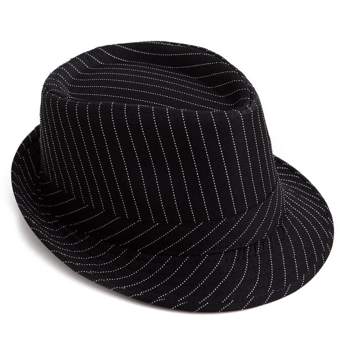 Unisex kvinder mænd stribet topper fedora hat tril... – Vicedeal