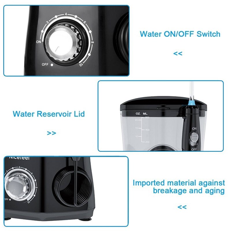 Electric Oral Irrigator Water Pulse Flosser irriga... – Grandado