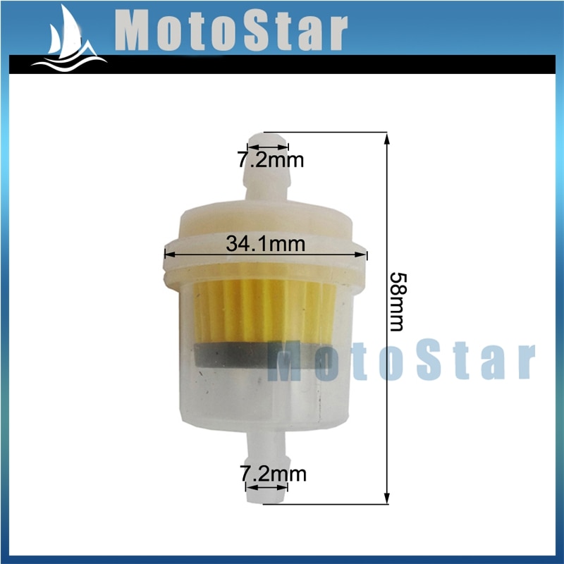 5 stücke Benzin Gas Inline Kraftstoff Filter Clear... – Vicedeal