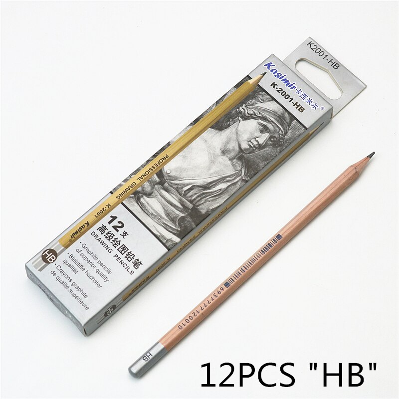 12 PcsHB B 2B 3B 4B 5B 6B 7B 8B Pencil Sketching D... – Vicedeal