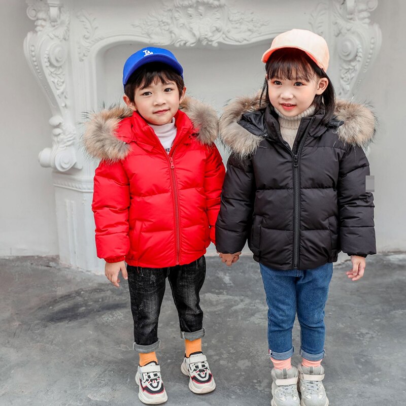 kids girls boys white duck down jacket for boys gi... – Grandado