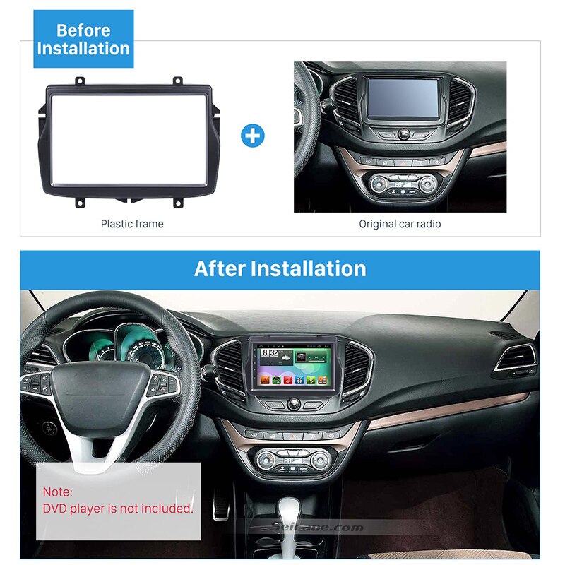 Seicane 2din Car Radio Fascia refitting Frame for ... – Grandado