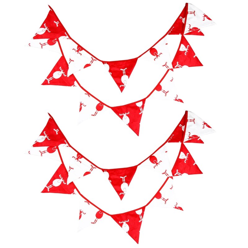 3.2M Christmas Bunting Banner Kit–Fabric Reusable ... – Grandado