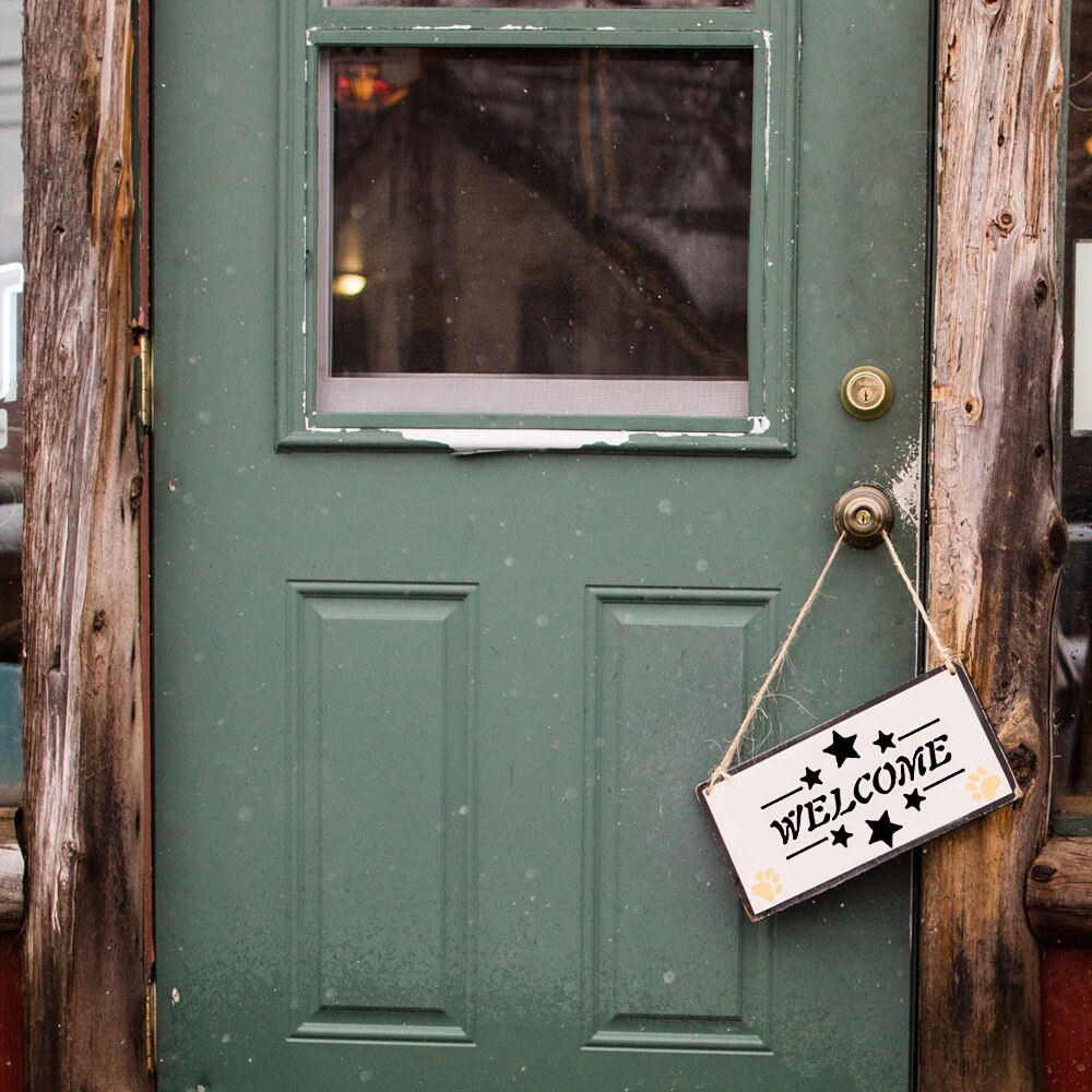 8PCS/Set Large Size WELCOME Stencils Welcome Reusa... – Grandado